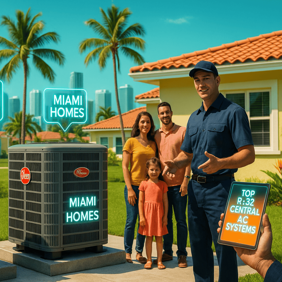Best R-32 Central AC Systems For Miami Homes - Wholesale AC Services